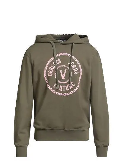 Versace Sweatshirt In Military Cotton - Green