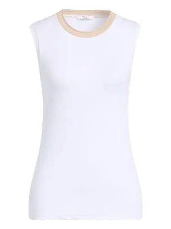 Peserico Ribbed Jersey Top - White