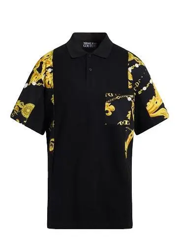 Versace Polo Shirt Size Cotton, Polyester, Polyamide, Elastane - Black