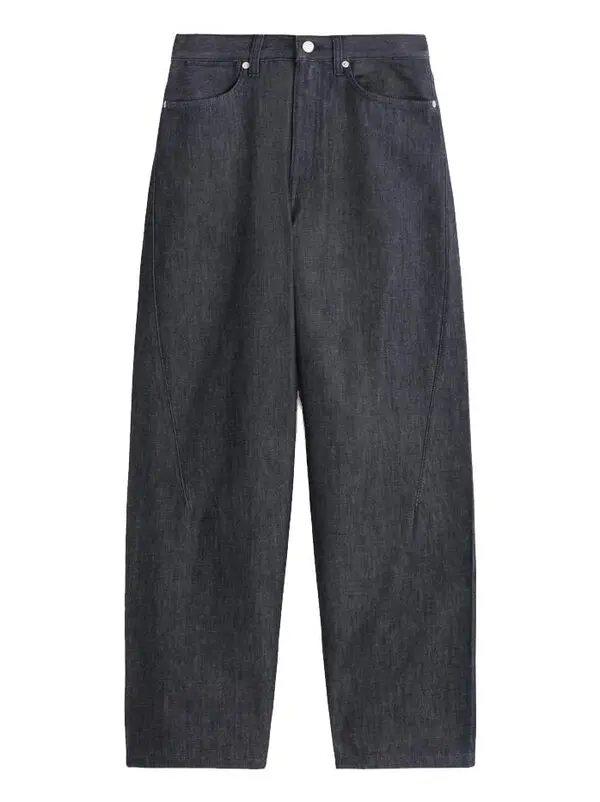 Cos Barrel-leg Denim Pants - Indigo