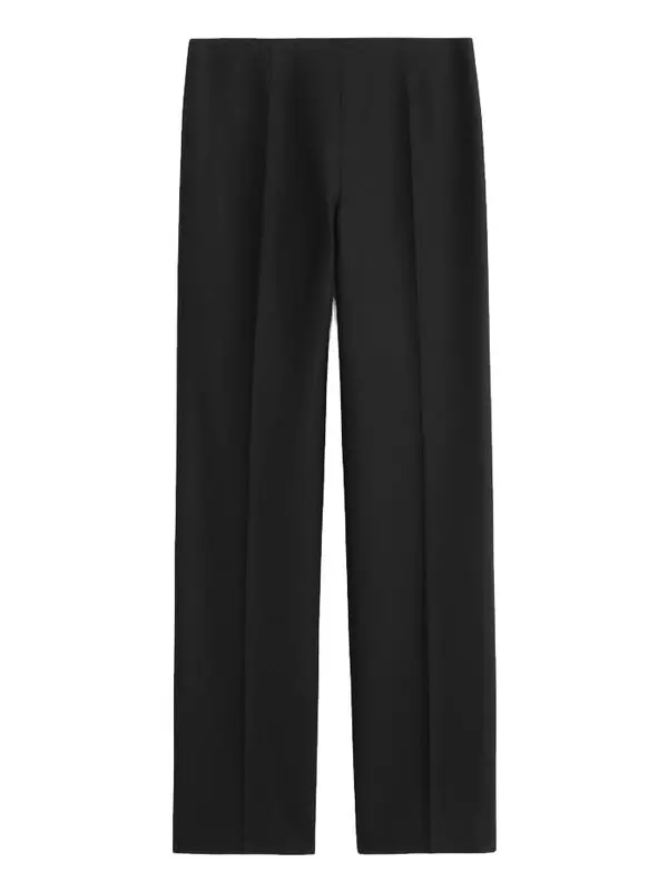 Cos Tailored Wool-blend Trousers - Black