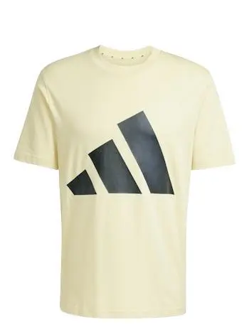 Adidas Essentials Big Logo Tee Shirt - Powder Yellow Black