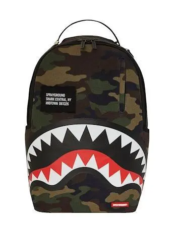 SPRAYGROUND Shark Central Camo Dlxs Backpack - Multicolor