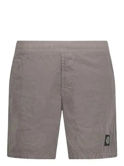 Stone Island Compass Logo Swim Shorts - Dove Grey