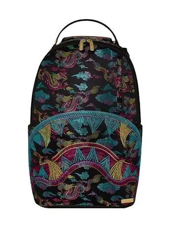 SPRAYGROUND Embroidered Dragons Dlx Backpack - Multicolor