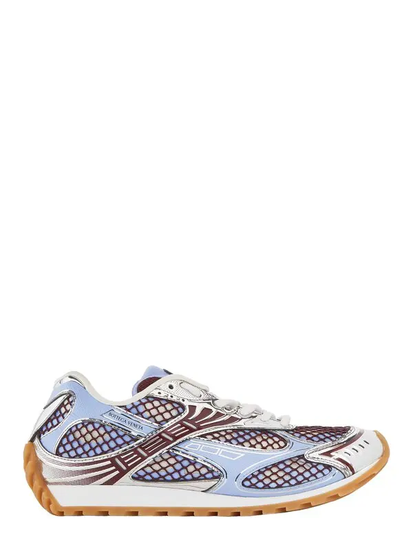 BOTTEGA  VENETA Orbit Lace-up Sneakers - Barolo/bluebell