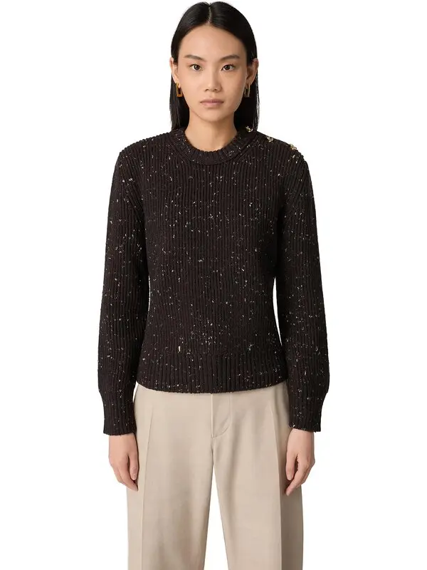BOTTEGA  VENETA Wool English Rib Sweater - Fondant