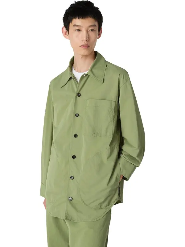 BOTTEGA  VENETA Tech Nylon Overshirt - Pale Green