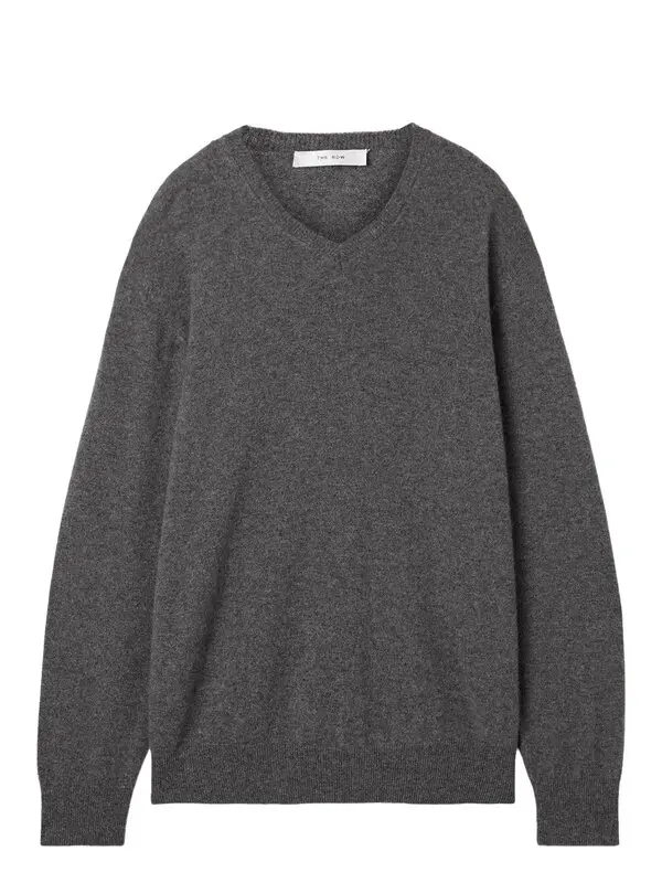 THE ROW Ligeia Cashmere Sweater - Gray