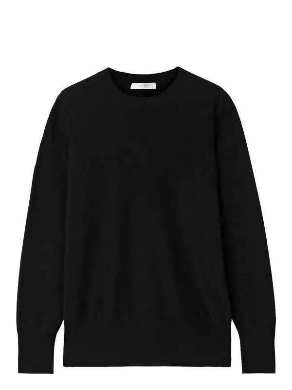 THE ROW Leilani Cashmere Sweater - Black