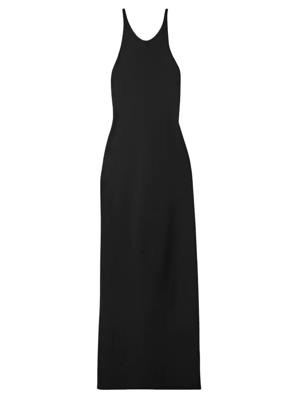 THE ROW Johanne Silk-crepe Maxi Dress - Black