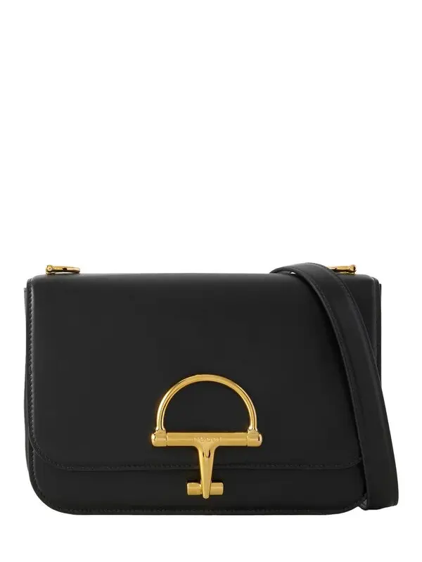 Gucci Siena Leather Shoulder Bag - Black
