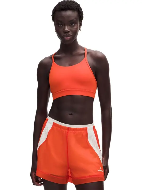 Lululemon Flow Y Mid-support Bra - Cherry Ember