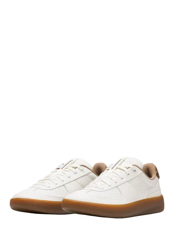 Lululemon Cityverse Perforated Leather-alternative Sneakers - White/cinnamon Stick/walnut Crunch