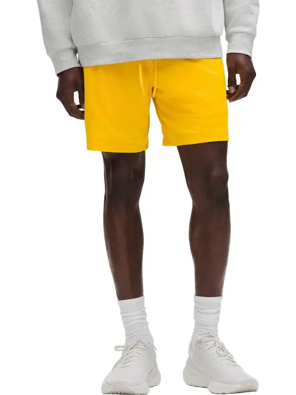 Lululemon Double-layered Mesh Linerless 7' Shorts - Maize Yellow