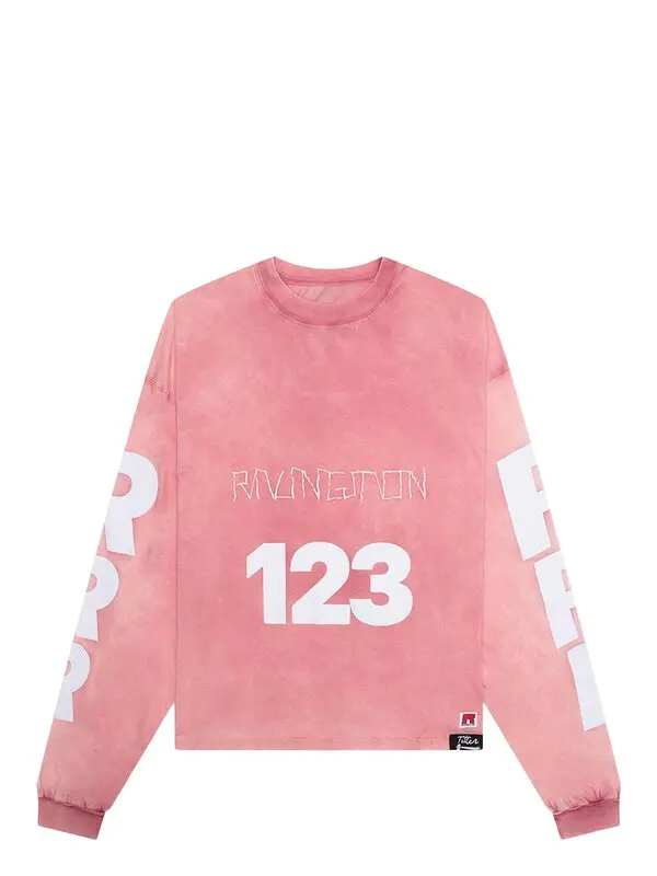 RIVINGTON ROI REBIS Uso 123 Garden Long-sleeve Tee - Pink