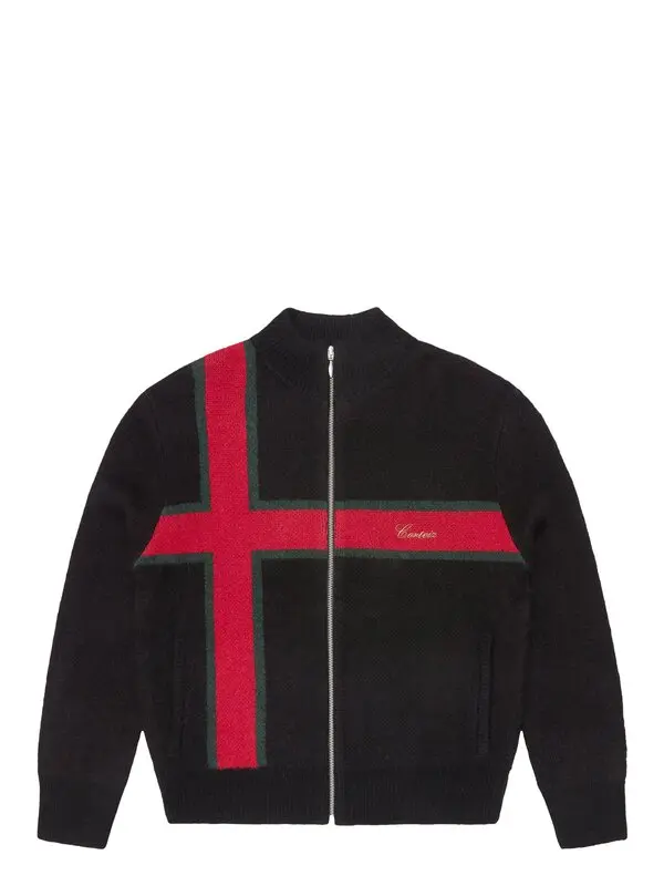 CORTEIZ Lux Knit Zip Up - Black