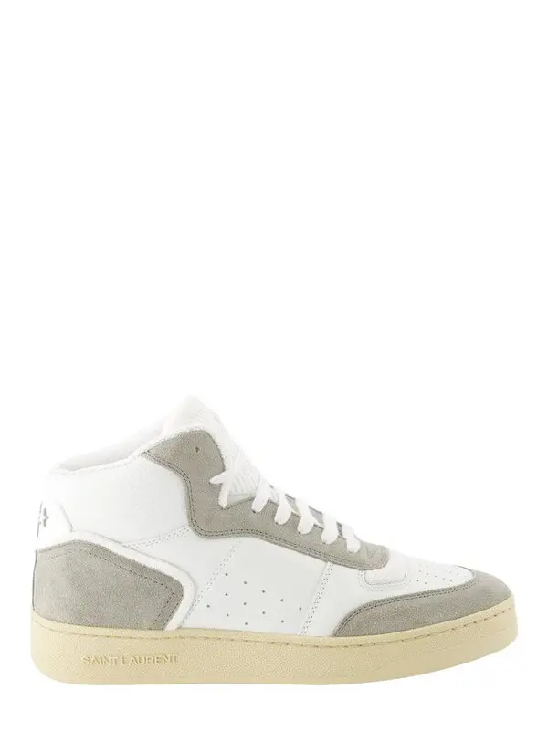 Saint Laurent Sl-80 Mid Sneakers - White