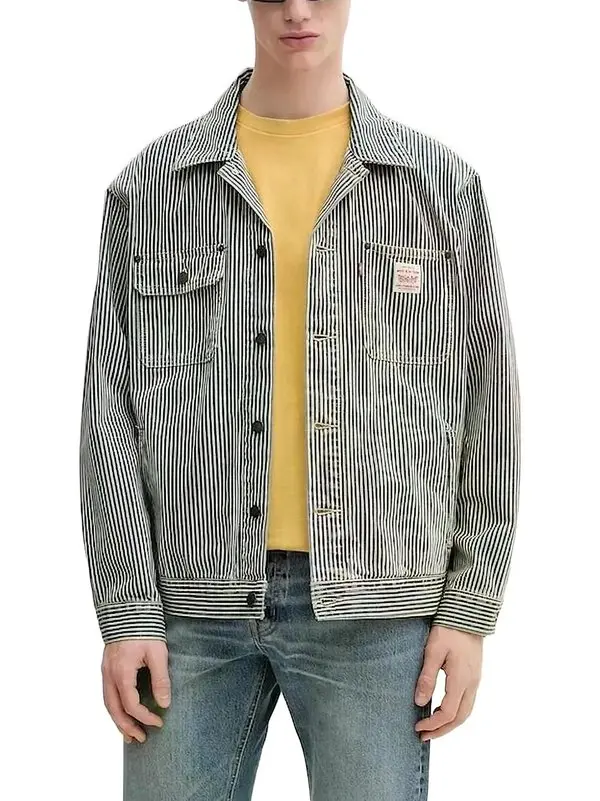 LEVI'S Striped Pocket Jacket - Blue