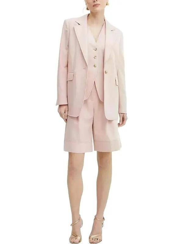 BOSS Single-button Notched-lapel Blazer - Pink