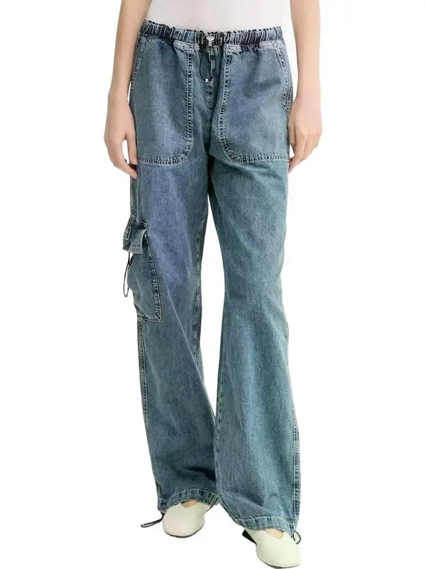 MOSCHINO JEANS Cargo-pocket Jeans - Blue