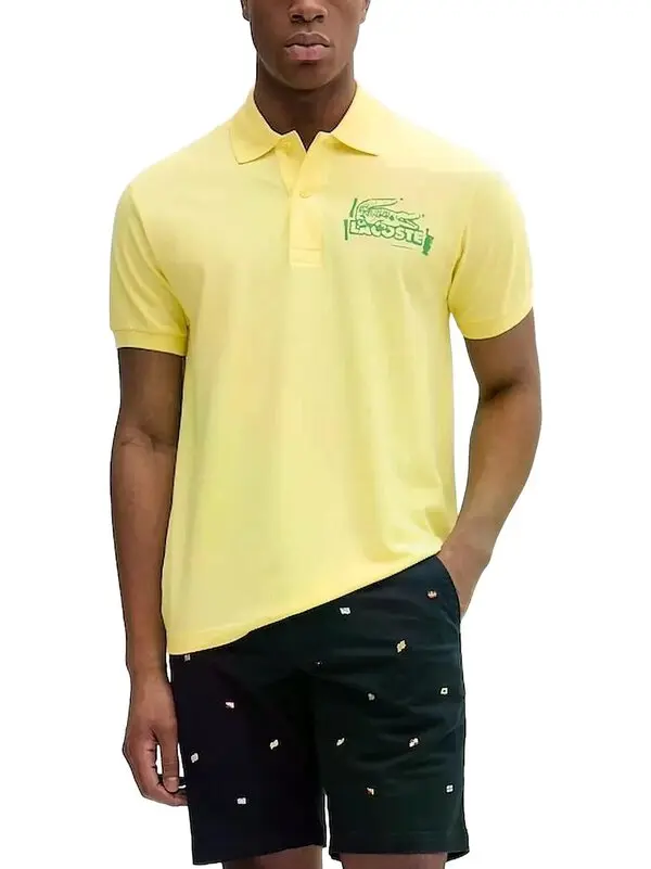 Lacoste Crocodile-logo Polo Shirt - Yellow