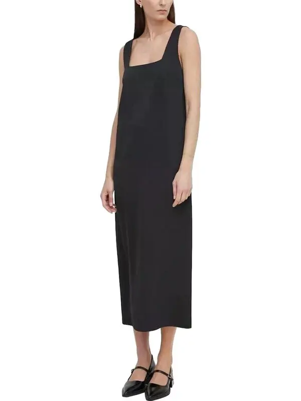 DRYKORN Square-neck Midi Dress - Black