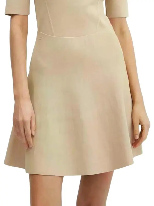 CUSTOMMADE Flare Hem Mini Skirt - Neutrals