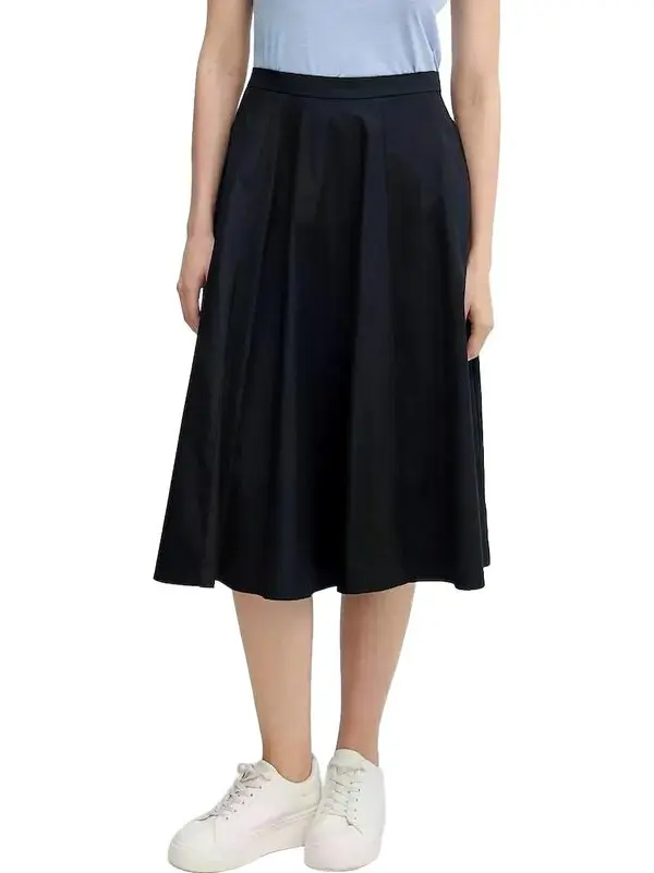 Gant Pleated Midi Skirt - Blue