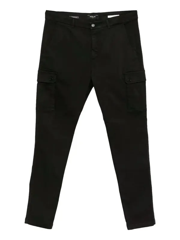 REPLAY Cargo Trousers - Black