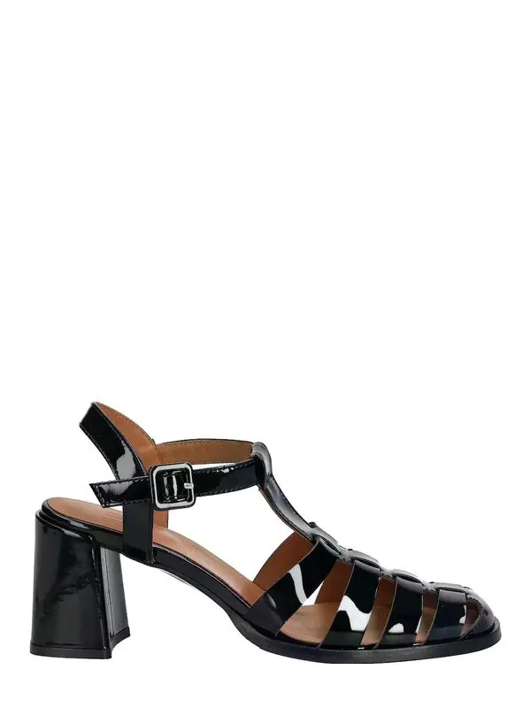 BILLI BI Block-heel Caged Sandals - Black