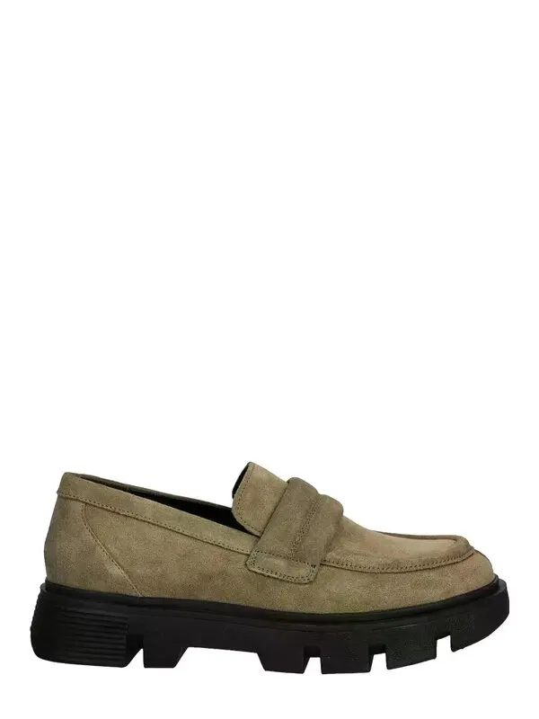 Geox Chunky-sole Suede Loafers - Green