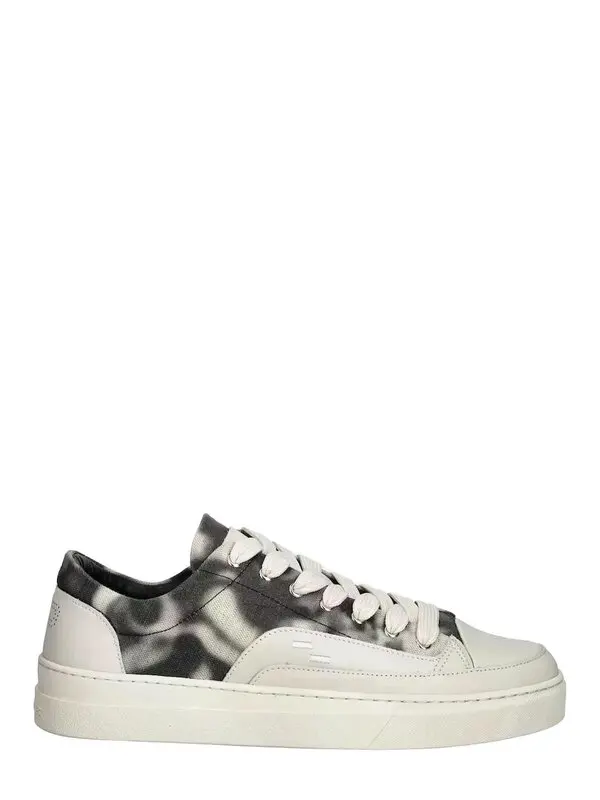 Filling Pieces Riviera Tie-dye Leather Sneakers - Black