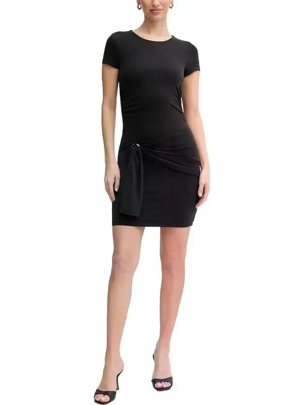 Guess Ring-detail Mini Dress - Black