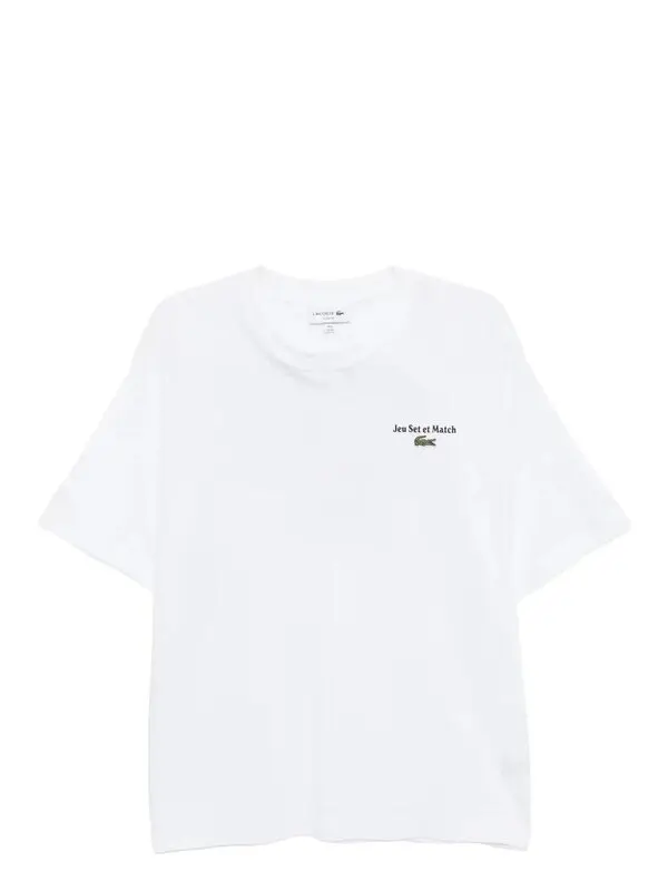 Lacoste Printed Jersey T-shirt - White