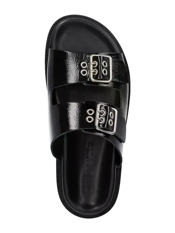 SUMMERY COPENHAGEN Buckle Sandals - Black