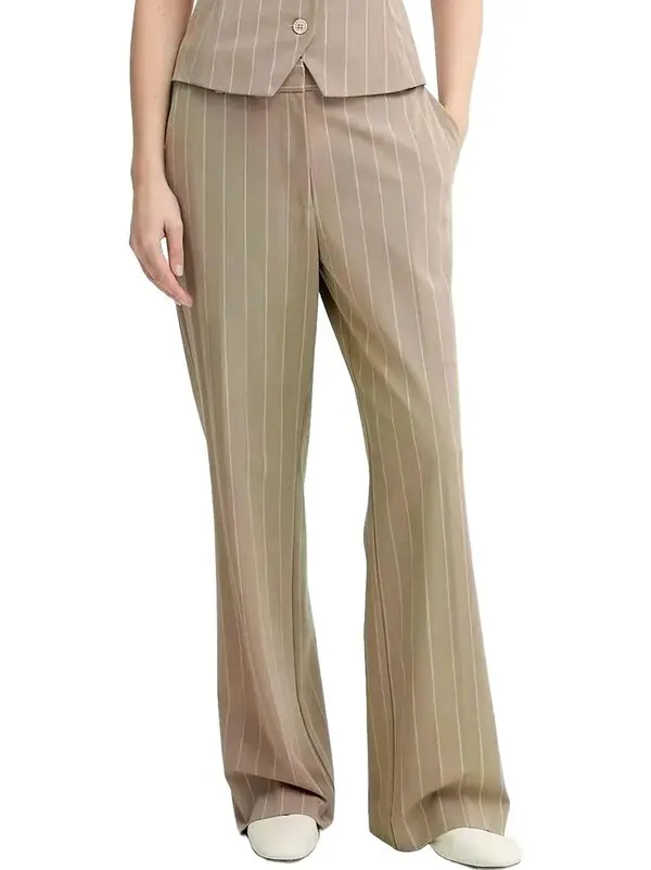 SAMSOE SAMSOE Pinstripe Tailored Trousers - Neutrals