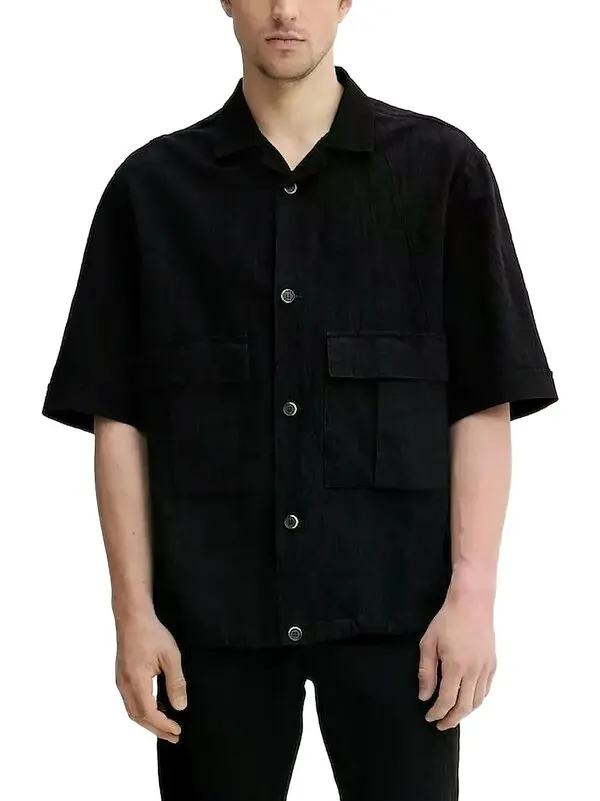 Barena Venezia Pocket Short-sleeve Shirt - Black