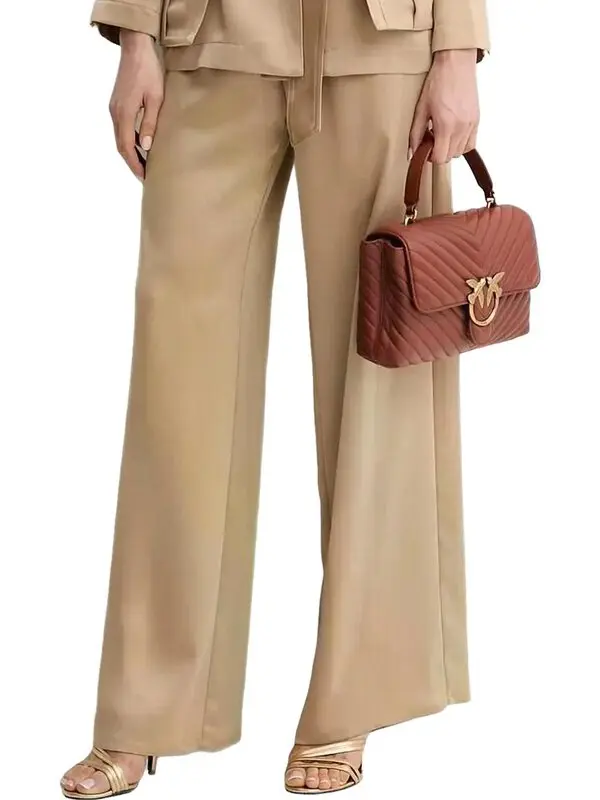 SIMONA CORSELLINI Elasticated-waist Trousers - Neutrals