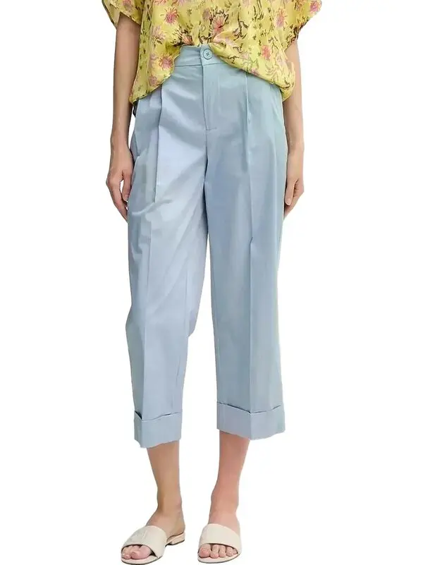 PEDRO DEL HIERRO Pleated-front Trousers - Blue