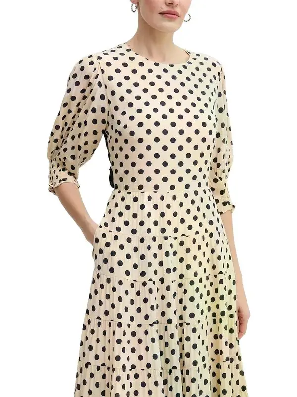 PEDRO DEL HIERRO Polka-dot Midi Dress - Neutrals