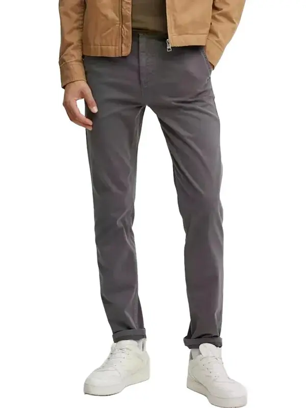 BOSS Cotton Trousers - Grey
