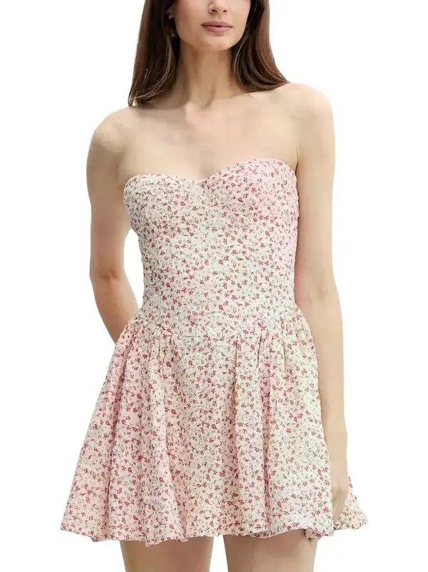 Bardot Estie Floral-print Mini Dress - Pink