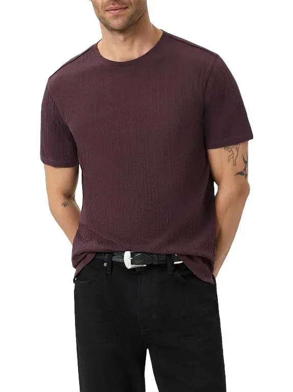 John Varvatos Brasse Crewneck T-shirt - Plum