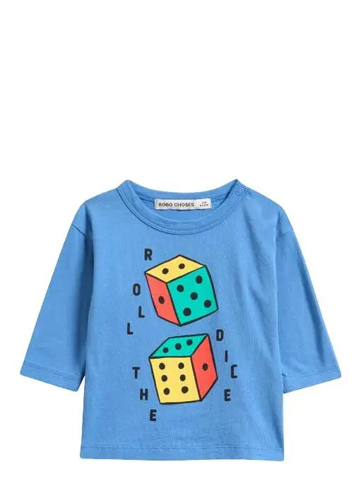 BOBO CHOSES Organic Cotton Graphic T-shirt - Blue