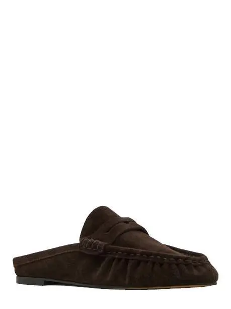 Steve Madden Rafe Loafer Mule - Chocolate Suede