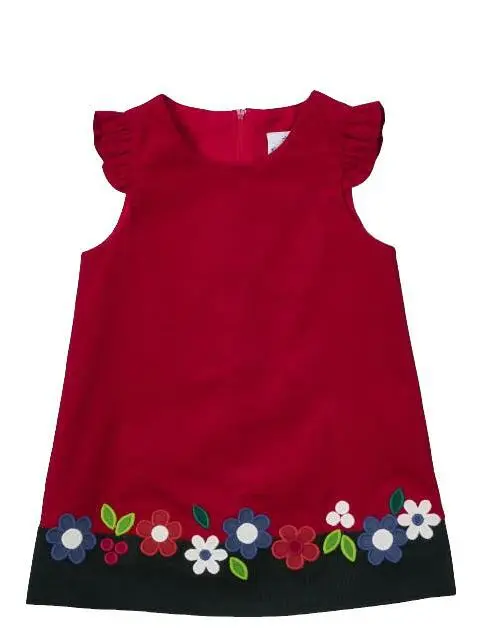 FLORENCE EISEMAN Jumper With Floral Appliqu - Burgundy