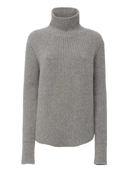CALLAS MILANO Barrie Ribbed Turtleneck - Grey