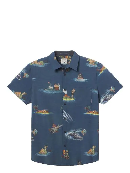 BAJA LLAMA Sailor Storiesvagabond Button Up - Navy