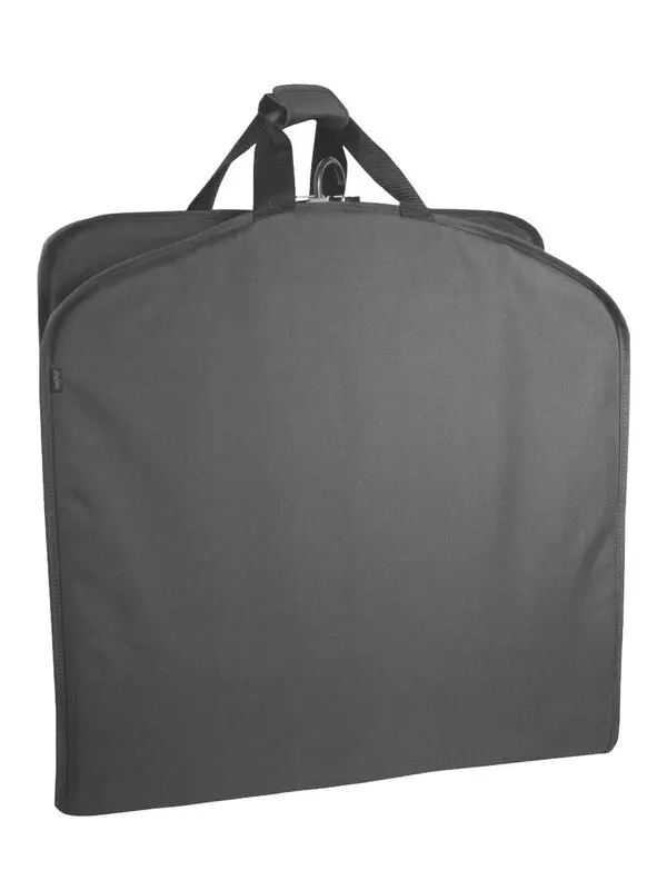 WALLYBAGS 45" Deluxe Slim Travel Garment Bag With Accessory Pocket - Black